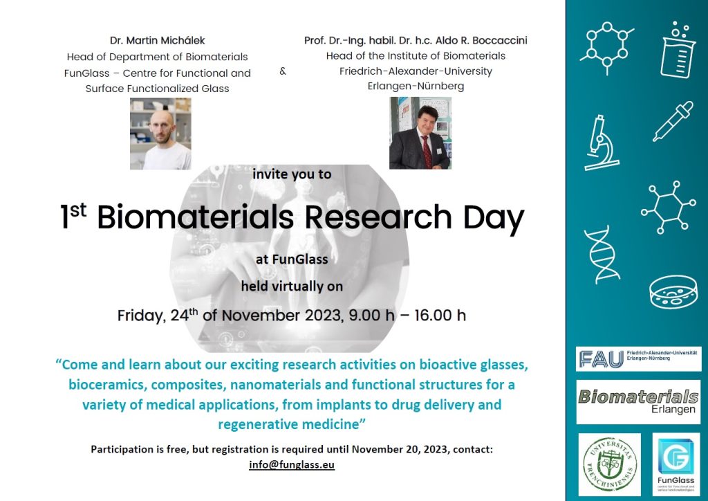 Biomaterials Research Day / November 24, 2023 - FunGlass